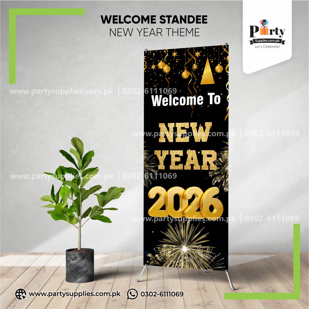 New Year Welcome Standee – Elegant Entrance Party Decoration ...