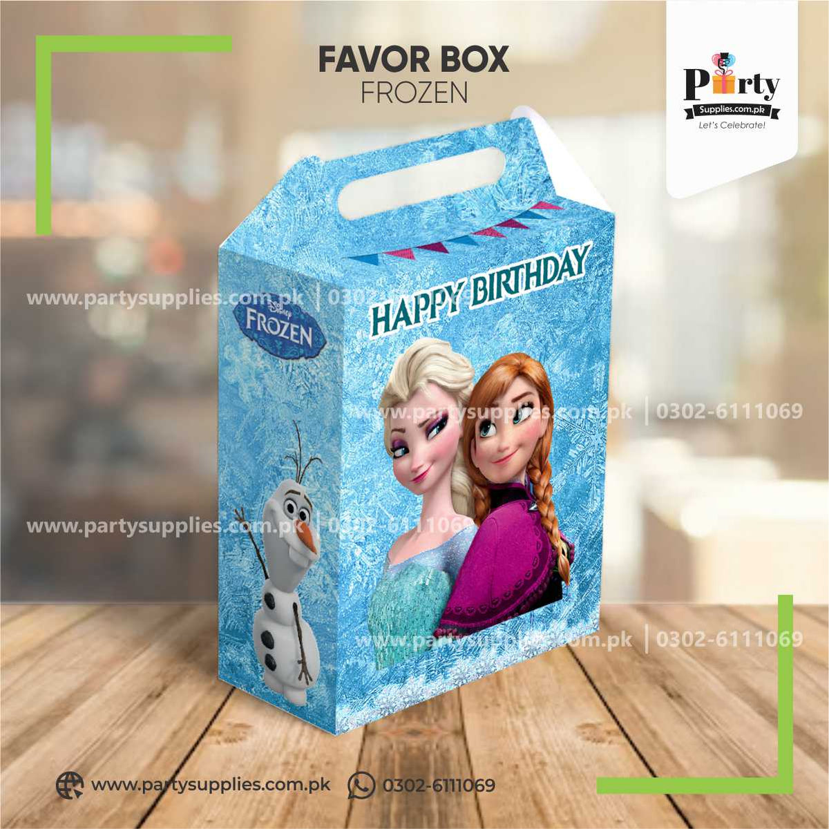 Frozen Theme Goody Boxes: Set of 6 for Birthday Fun – PartySupplies.com.pk