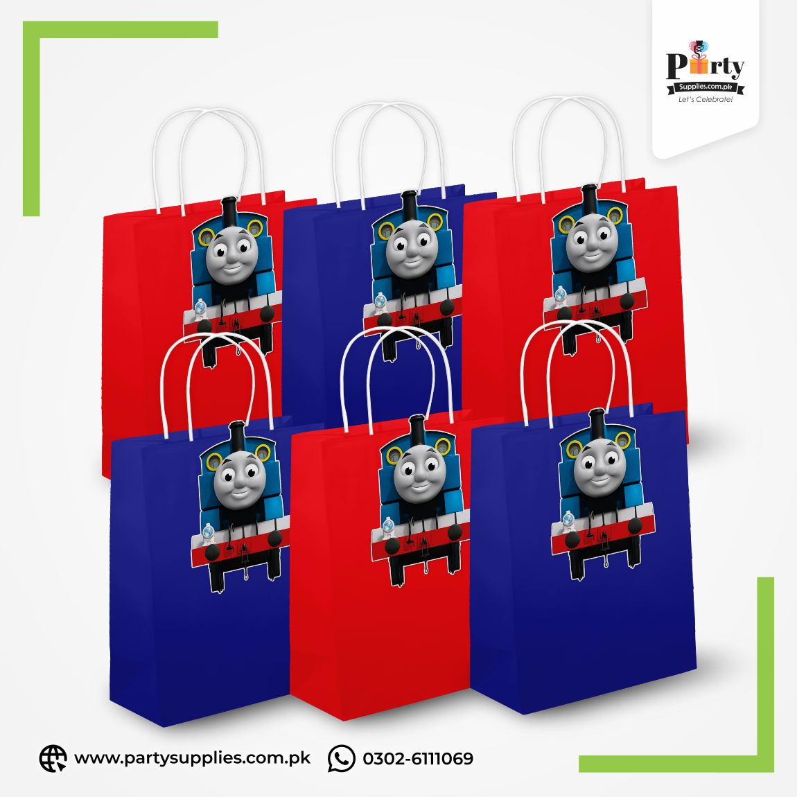 Thomas the Train Goody Bags | 6-Pack Birthday Party Favors ...
