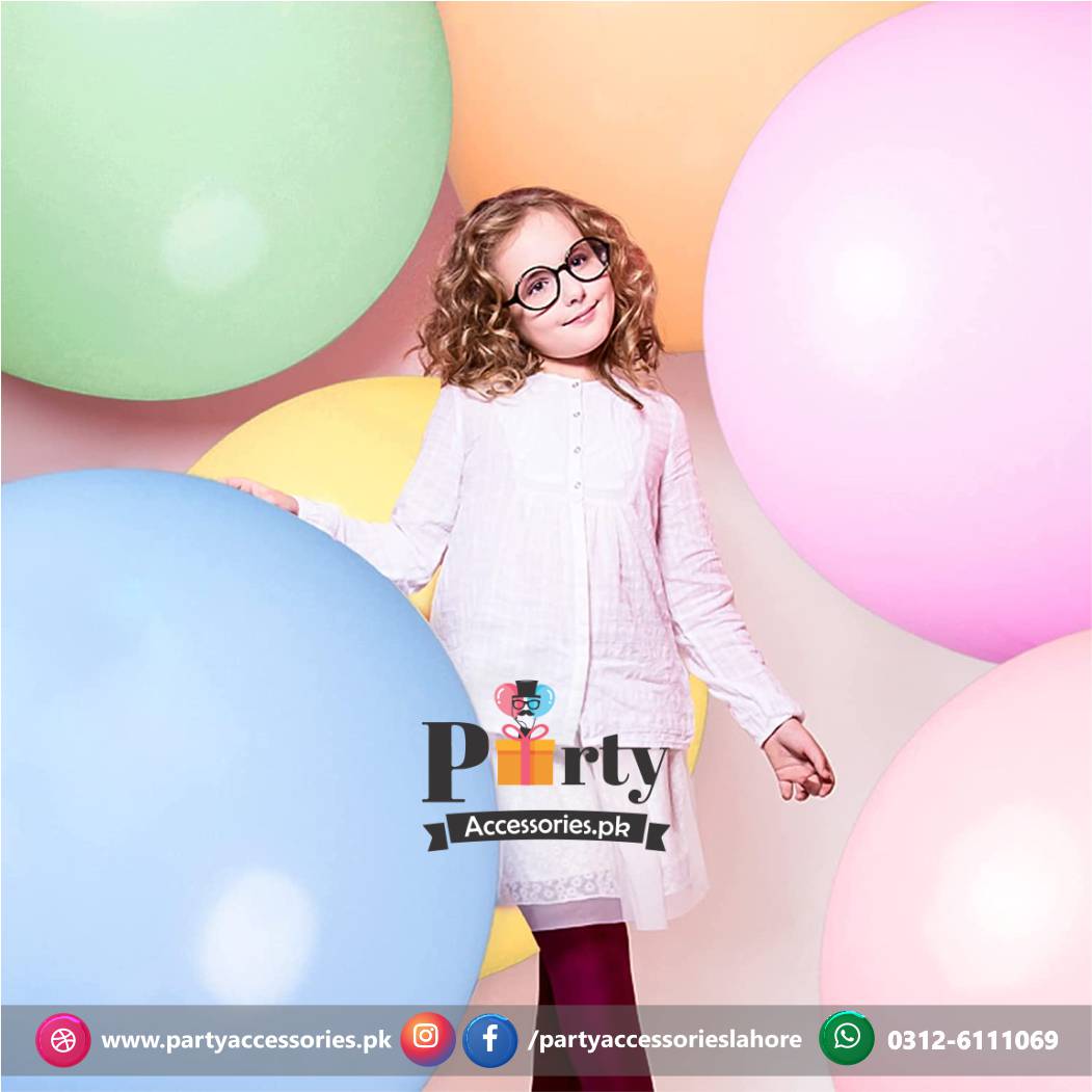 30-Inch Pastel Jumbo Latex Balloons - Party Decoration in Soft Colors ...