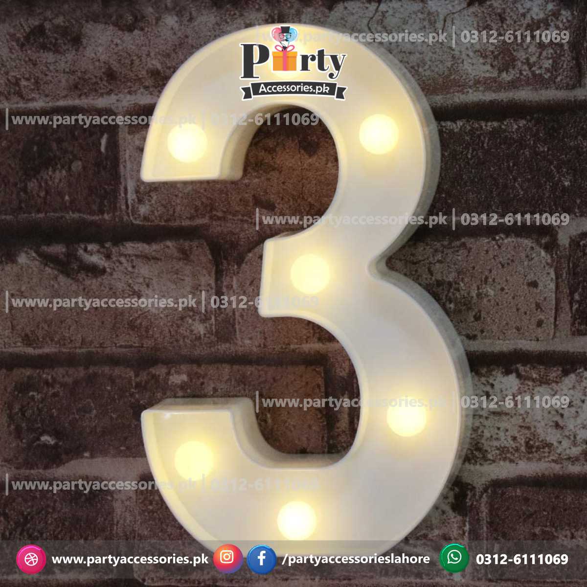 8-Inch LED Numbers & Letters: 0-9 & A-Z Available | Battery Included ...