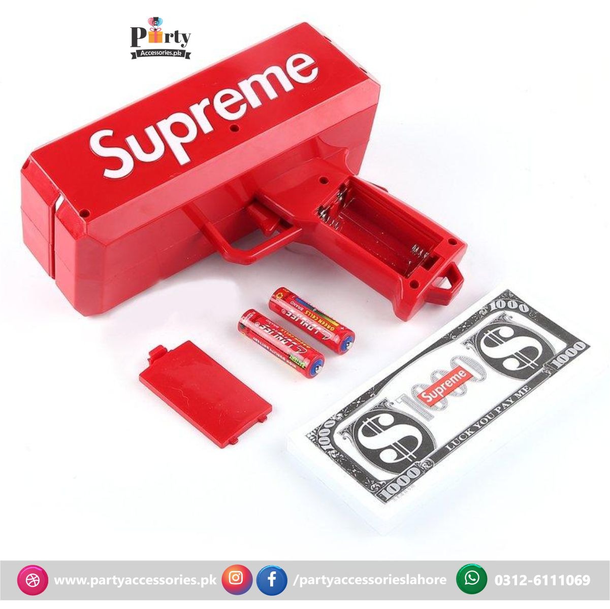 Cash cannon money party popper for weddings or other parties ...