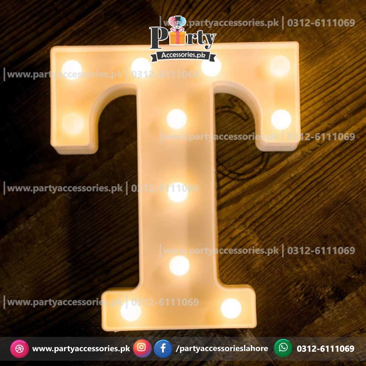 LED letters | LED Alphabets A to Z light up letters– PartySupplies.com.pk