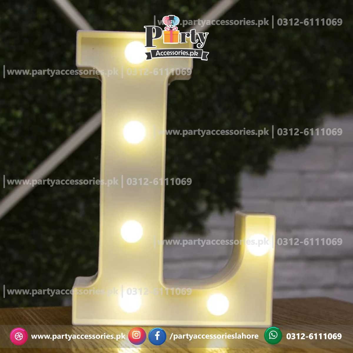 LED letters | LED Alphabets A to Z light up letters– PartySupplies.com.pk