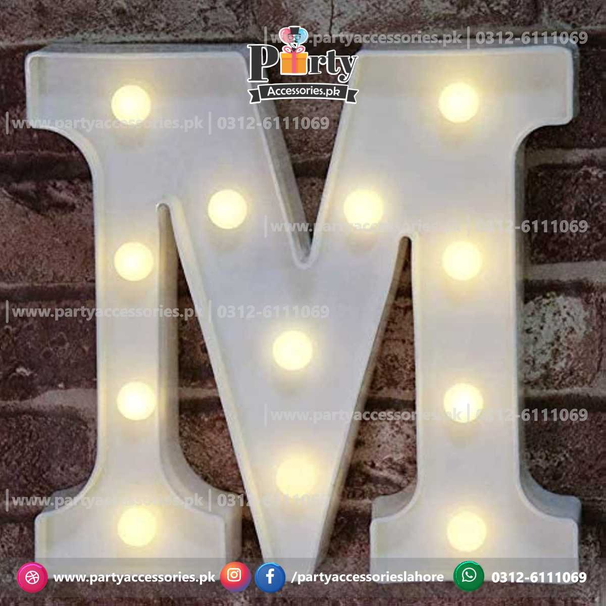 LED letters | LED Alphabets A to Z light up letters– PartySupplies.com.pk