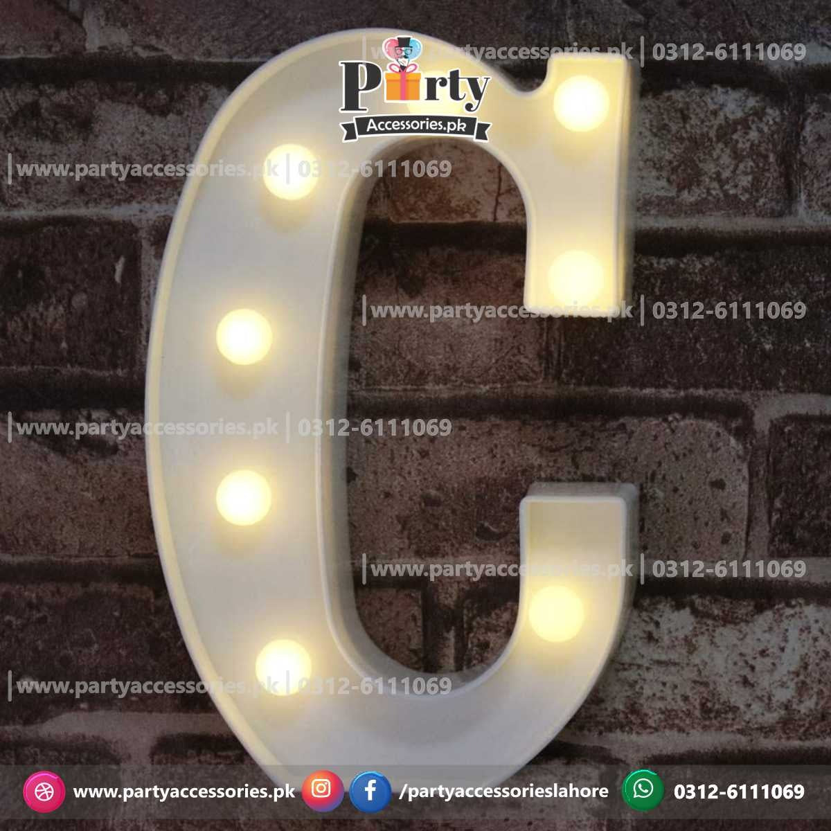 LED letters | LED Alphabets A to Z light up letters– PartySupplies.com.pk