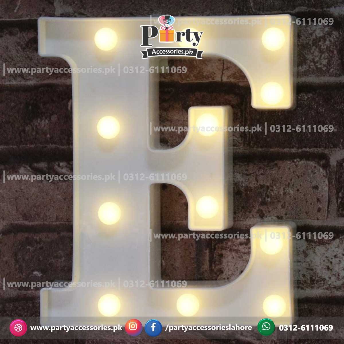 LED letters | LED Alphabets A to Z light up letters– PartySupplies.com.pk