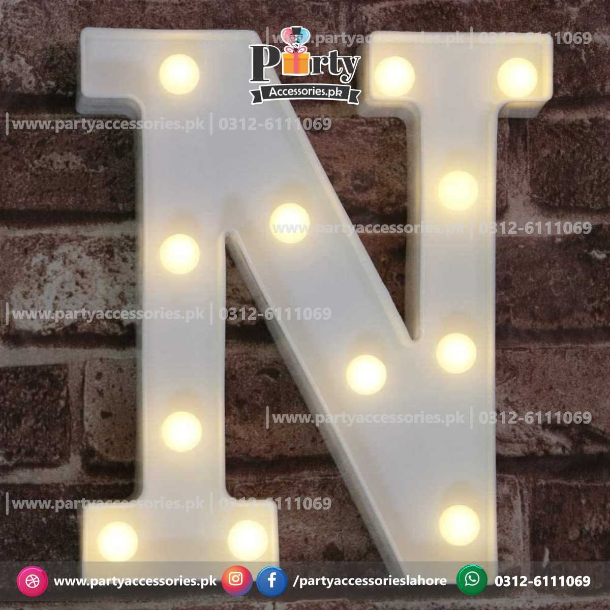 LED letters | LED Alphabets A to Z light up letters– PartySupplies.com.pk