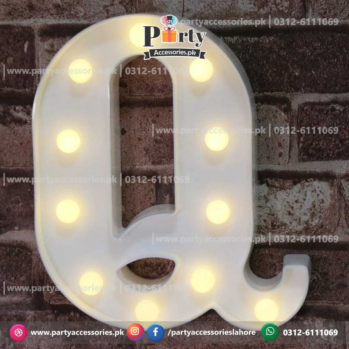 LED letters | LED Alphabets A to Z light up letters– PartySupplies.com.pk